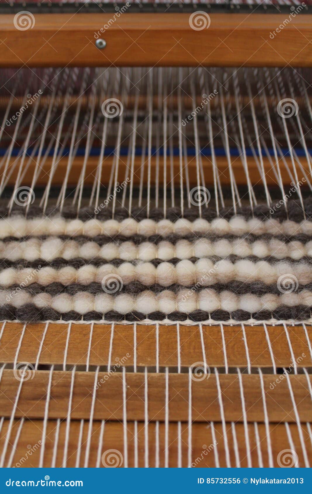 Sheep wool weaving stock photo. Image of warp, staple - 85732556