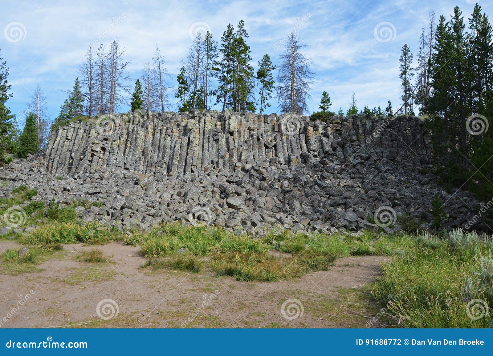 Sheepeater Cliff stock photo. Image of national, formation - 91688772