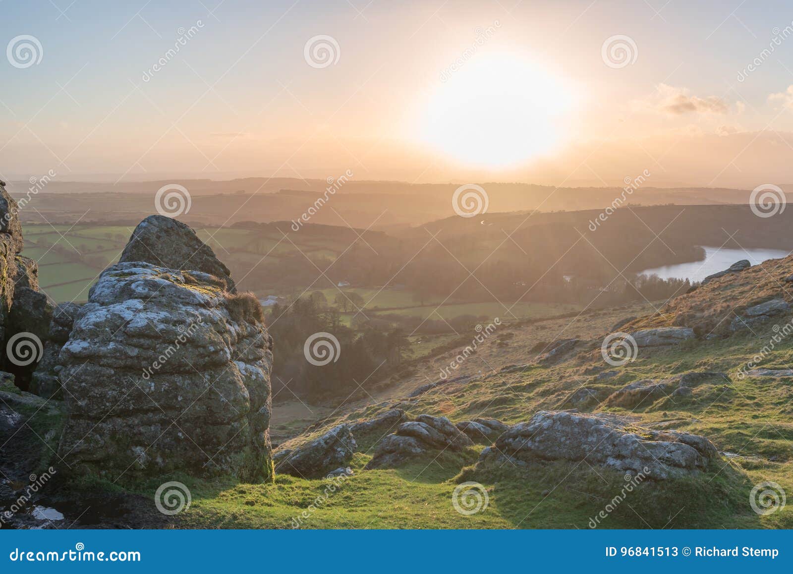 Sheeps tor at sunset stock image. Image of sunset, granite - 96841513