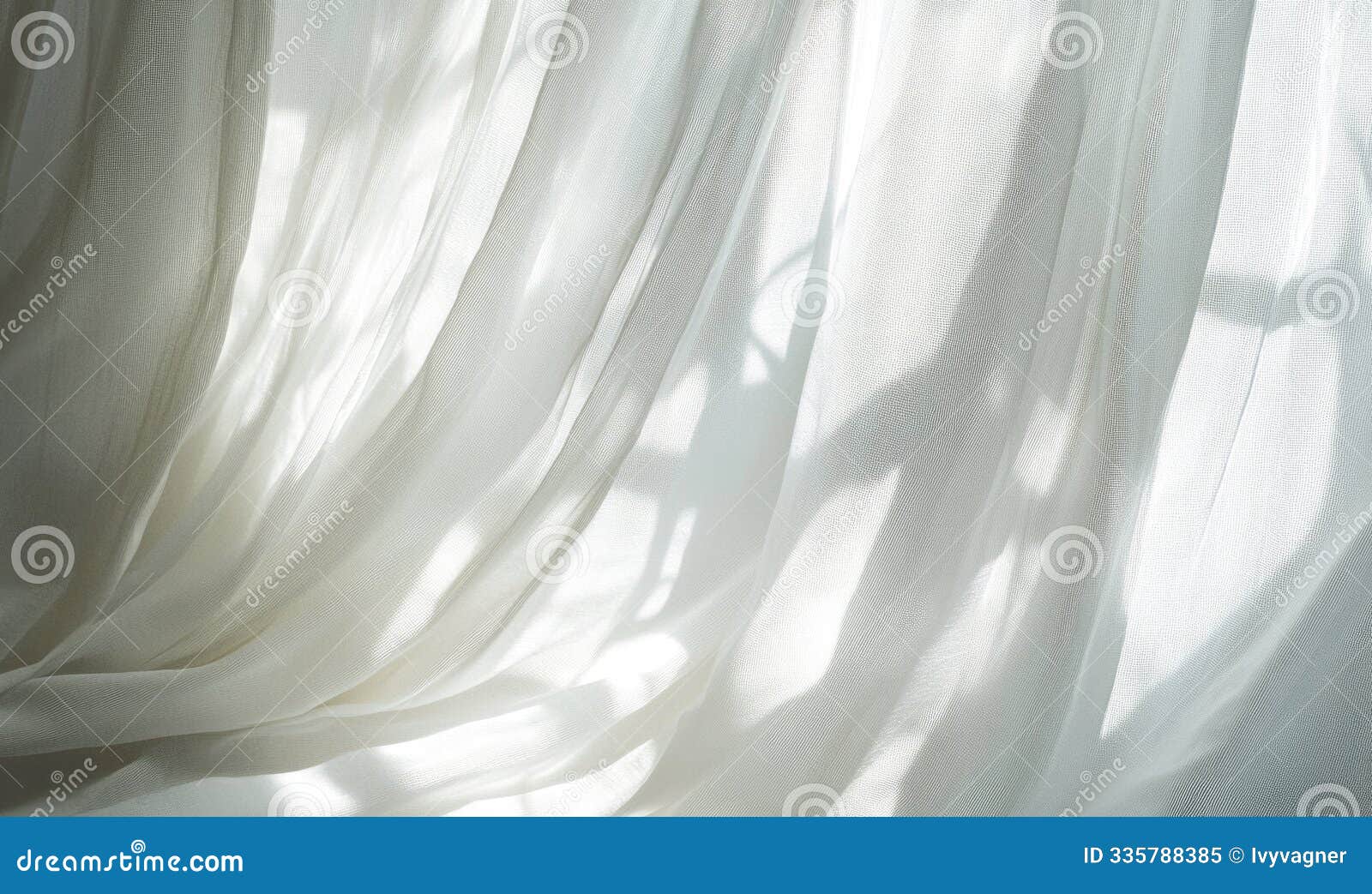 Sheer, Billowing Fabric, Softly Glowing with Sunlight Stock Image ...
