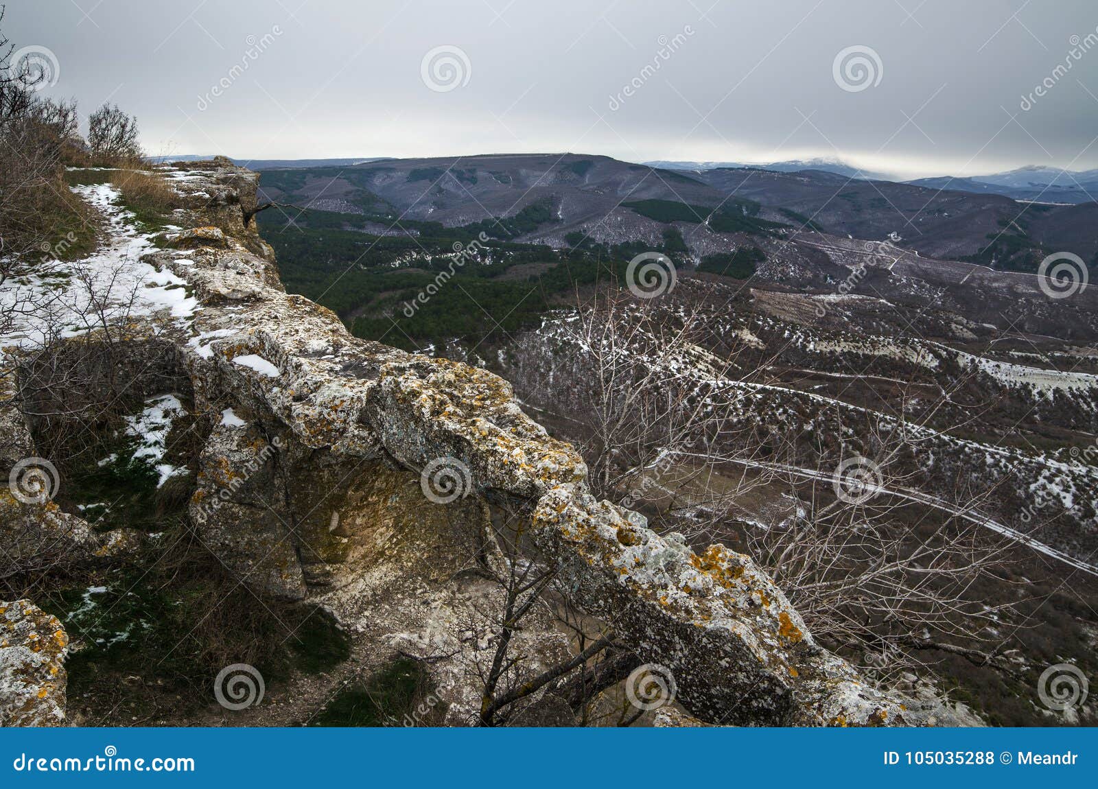 Hills in Crimea stock photo. Image of cave, stone, blue - 105035288