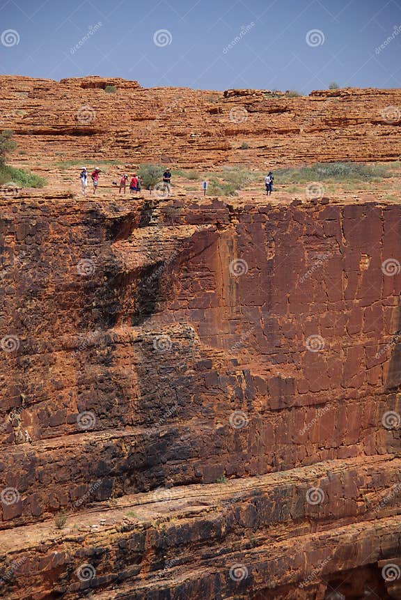 Sheer Drop at King S Canyon Stock Photo - Image of geology, ancient ...