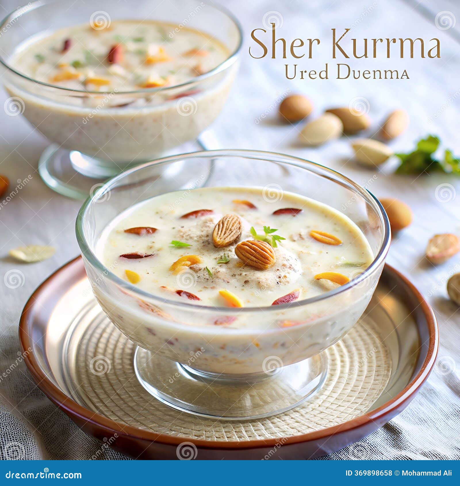Sheer Khurma Eid Dessert On White Background Stock Photography ...