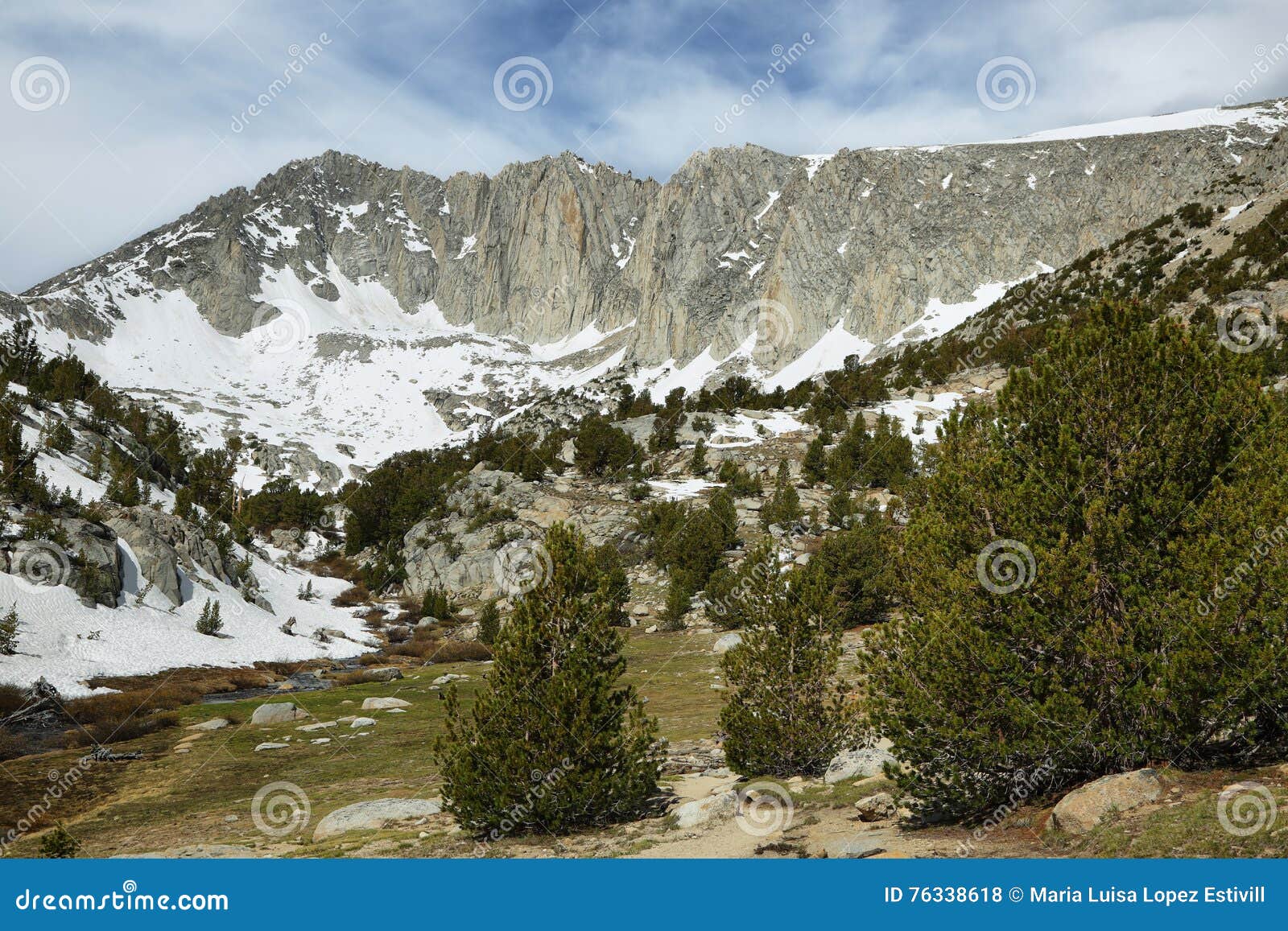 Sheer Peaks from Mono Pass Trail Stock Photo - Image of pines, sharp ...