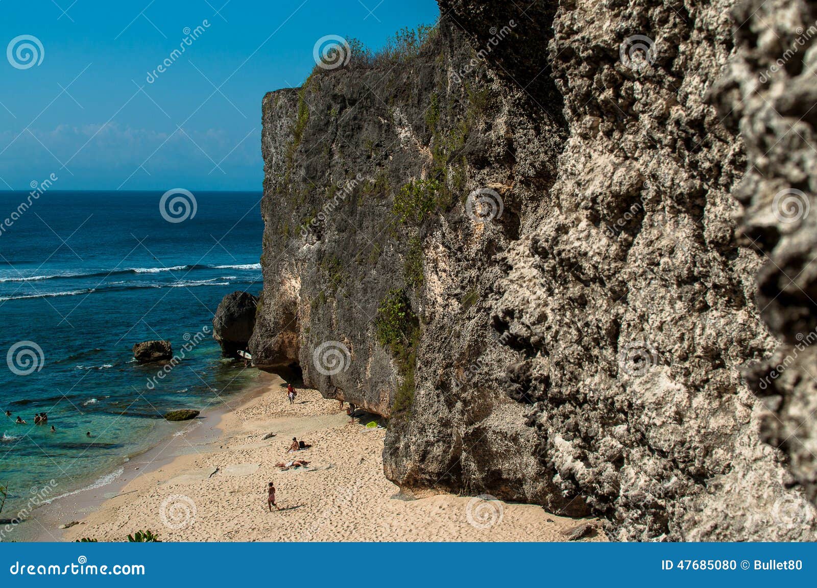 Sheer rock stock photo. Image of blue, sand, unique, texture - 47685080