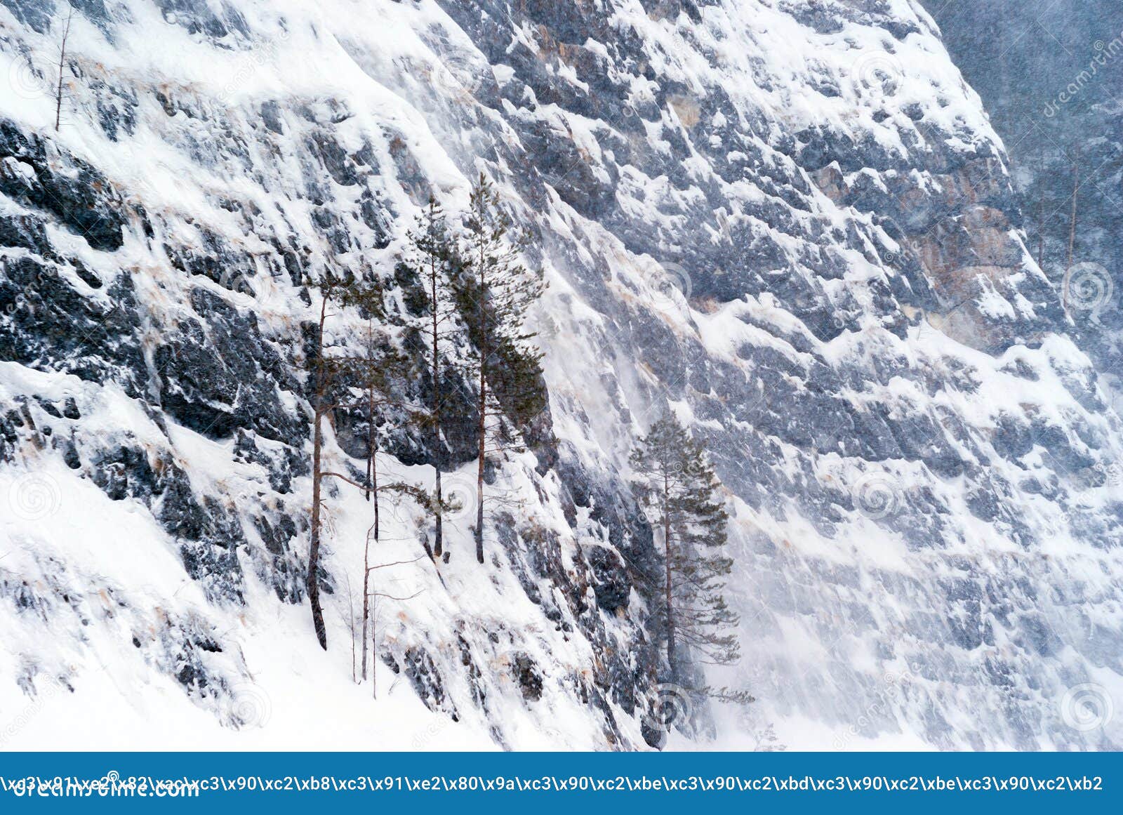 Sheer snow covered rocks stock image. Image of mountains - 141815291
