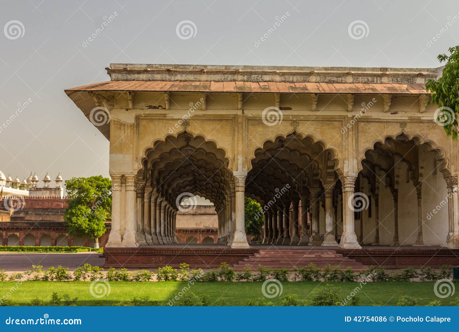 Sheesh Mahal in Agra Fort India Stock Photo - Image of garden, indian ...