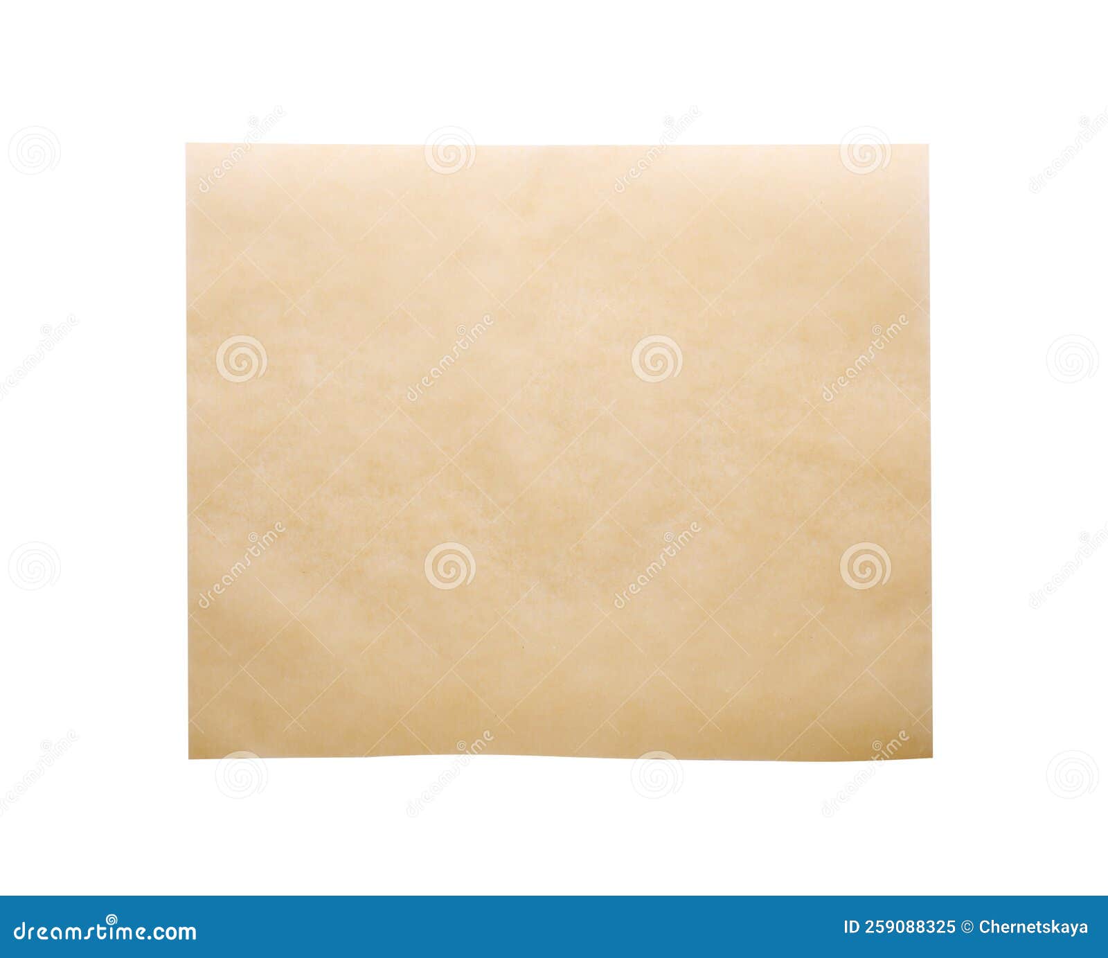 Sheet of Baking Paper Isolated on White Stock Image - Image of grunge ...