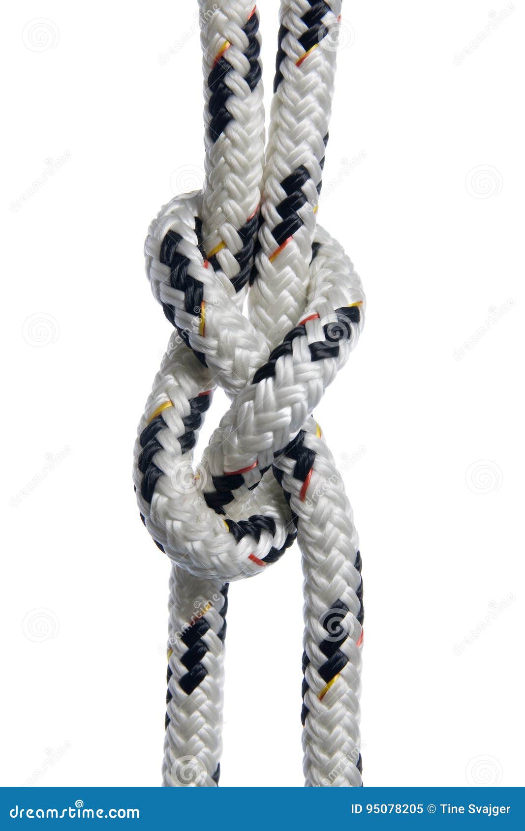 Sheet bend knot stock image. Image of rope, sheet, black - 95078205