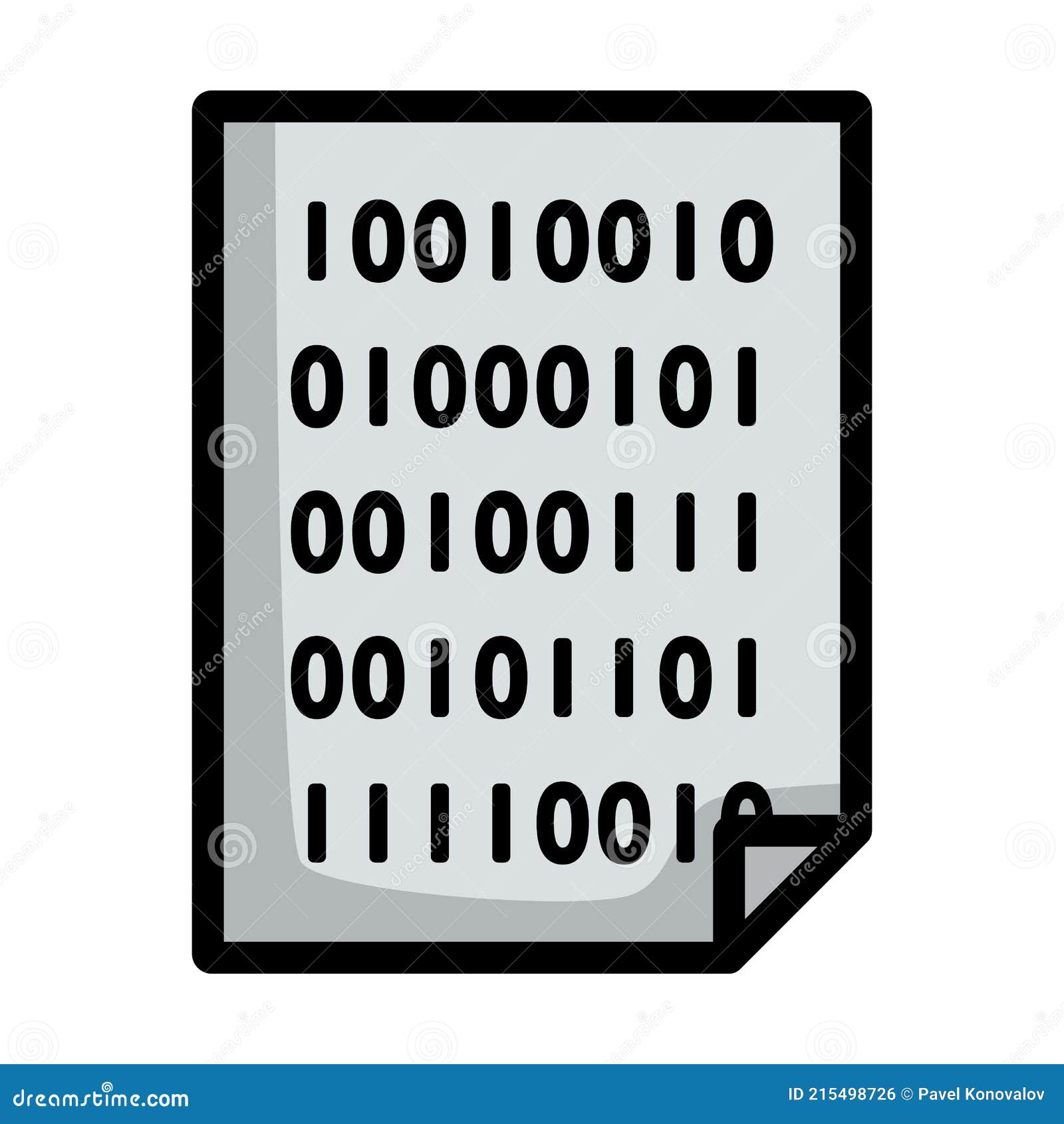 Programming Sheet And Folder With Pencil Symbols Cartoon Vector ...