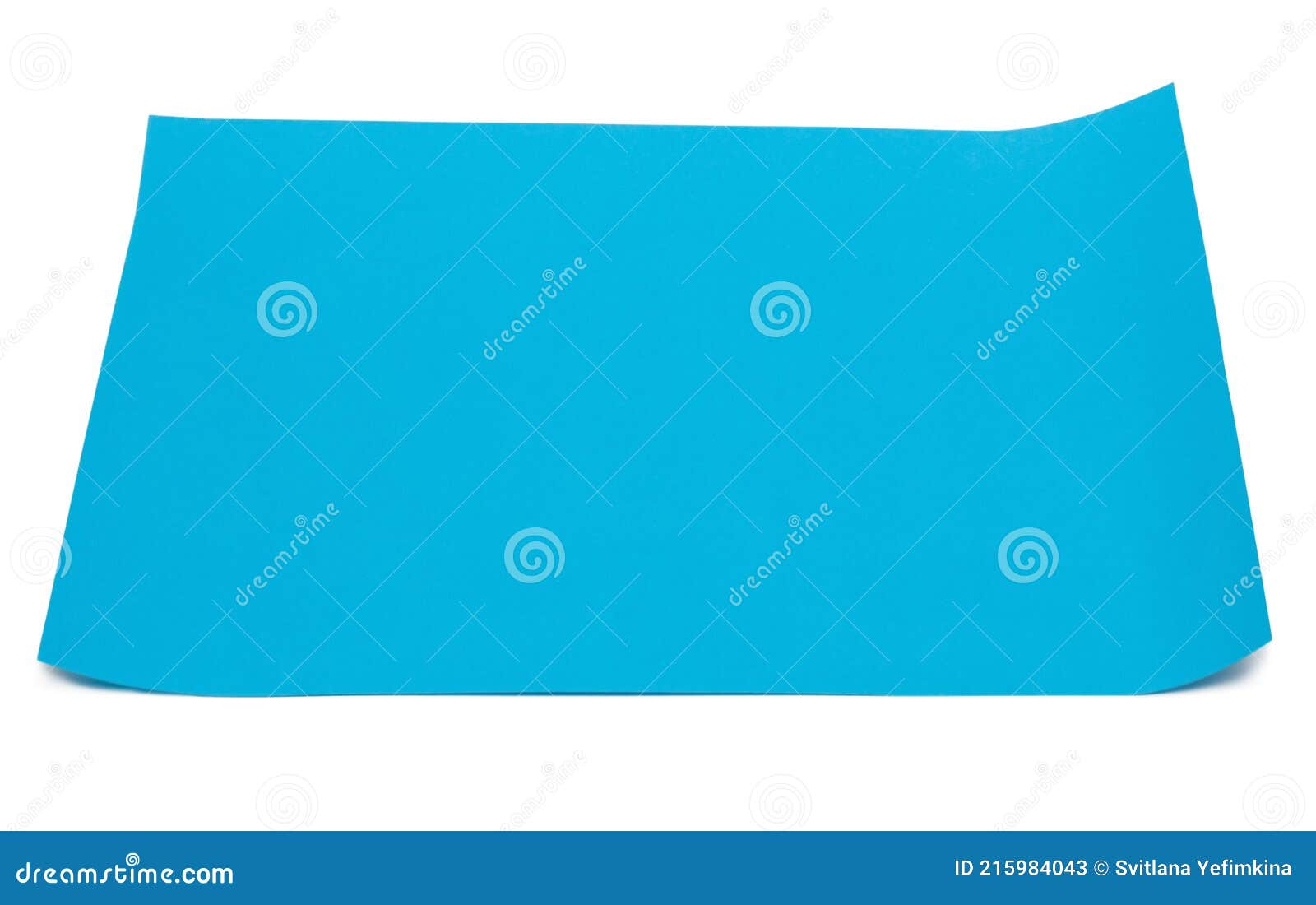 Sheet of blue paper stock image. Image of cutout, board - 215984043