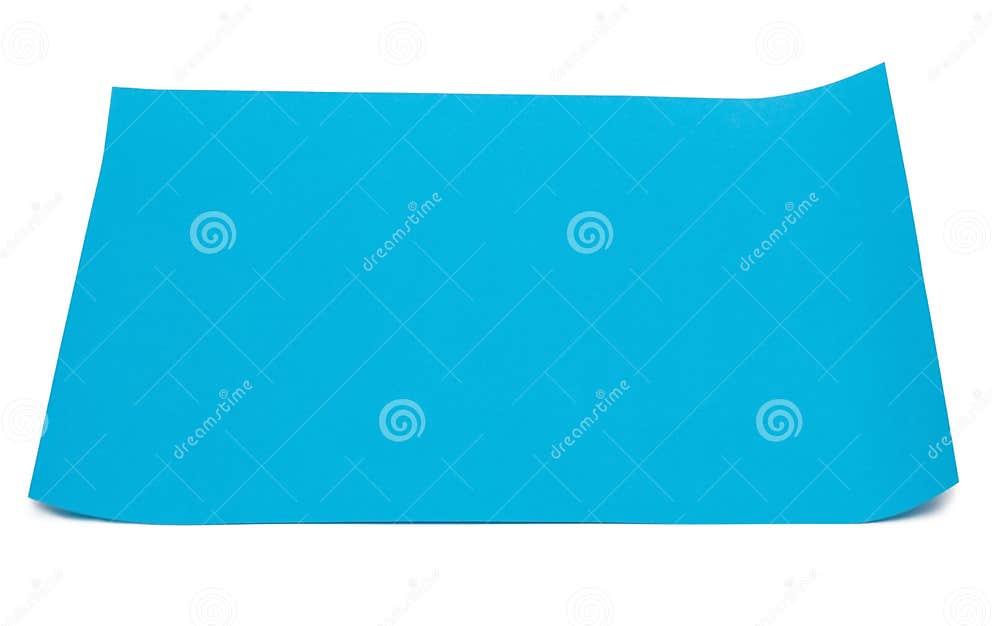 Sheet of blue paper stock image. Image of cutout, board - 215984043