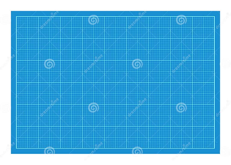 Sheet of blueprint paper. stock vector. Illustration of drawing - 37716754