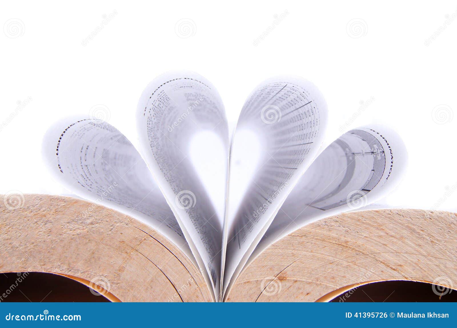 Sheet of the Book Make Form Wave Stock Photo - Image of information ...