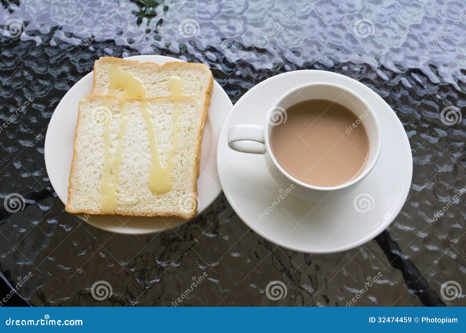 Sheet Bread and a Cup of Coffee Stock Image - Image of food, bread ...