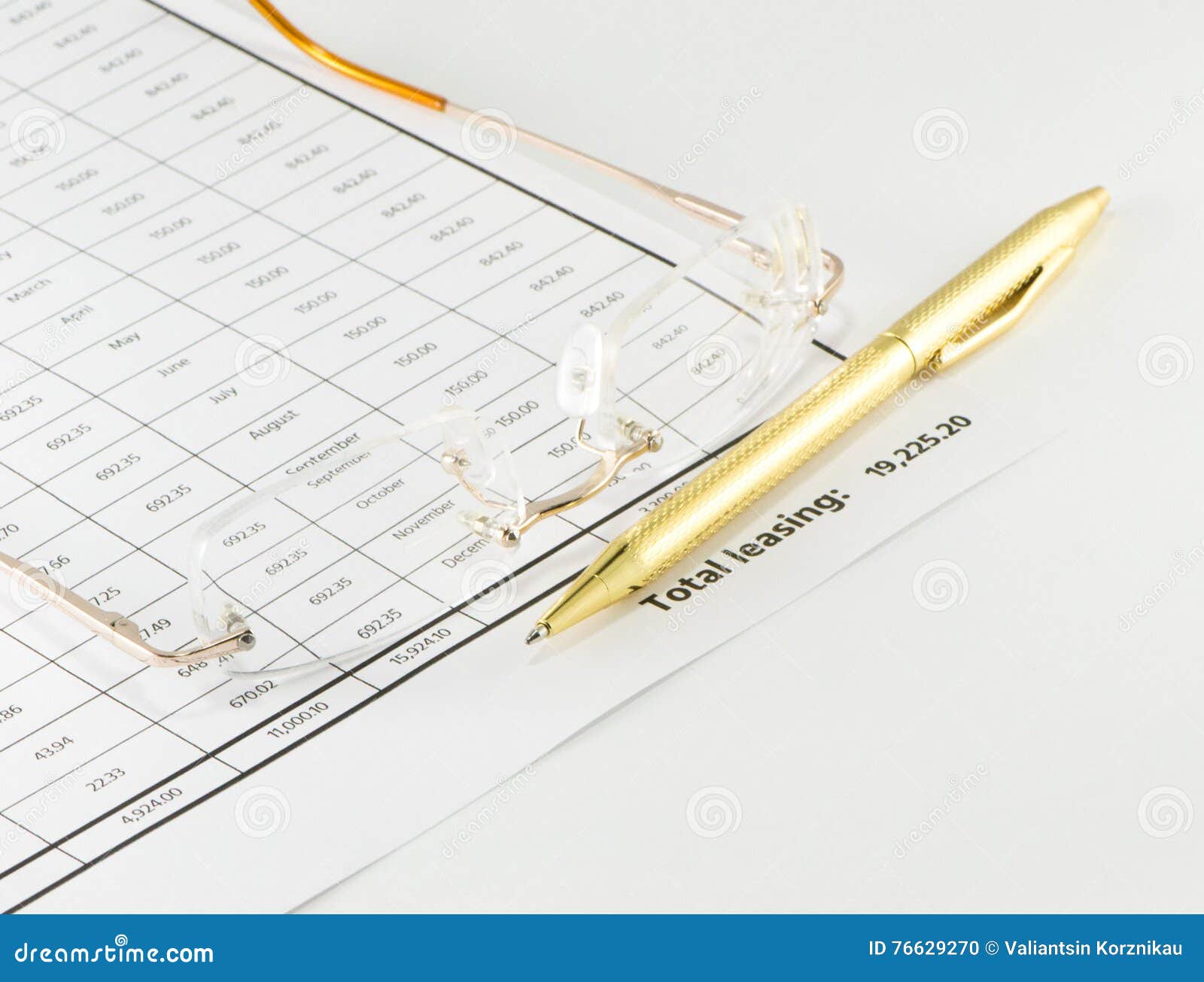 Sheet Calculation Stock Photo | CartoonDealer.com #76629270