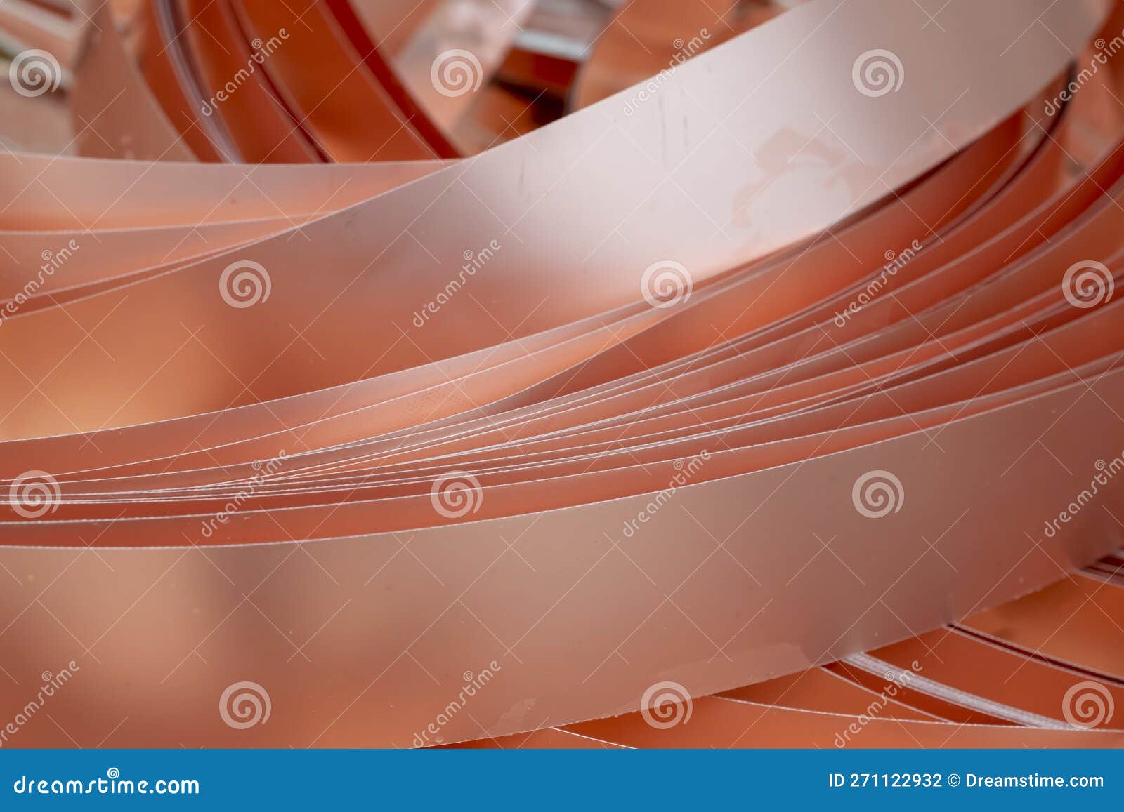 Sheet Copper Waste, Copper Waste for Recycling Stock Photo - Image of ...