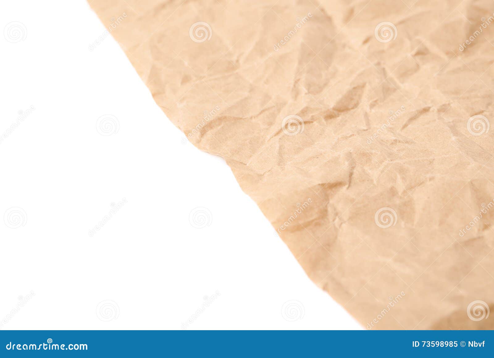 Sheet of crumbled paper stock image. Image of material - 73598985