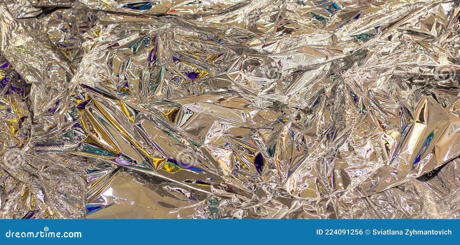 A Sheet of Crumpled Aluminum Foil Stock Photo - Image of shine ...