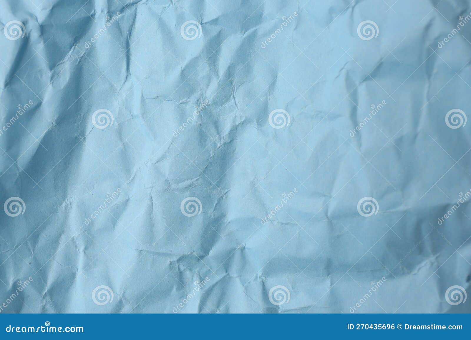 Sheet of Crumpled Light Blue Paper As Background, Top View Stock Photo ...