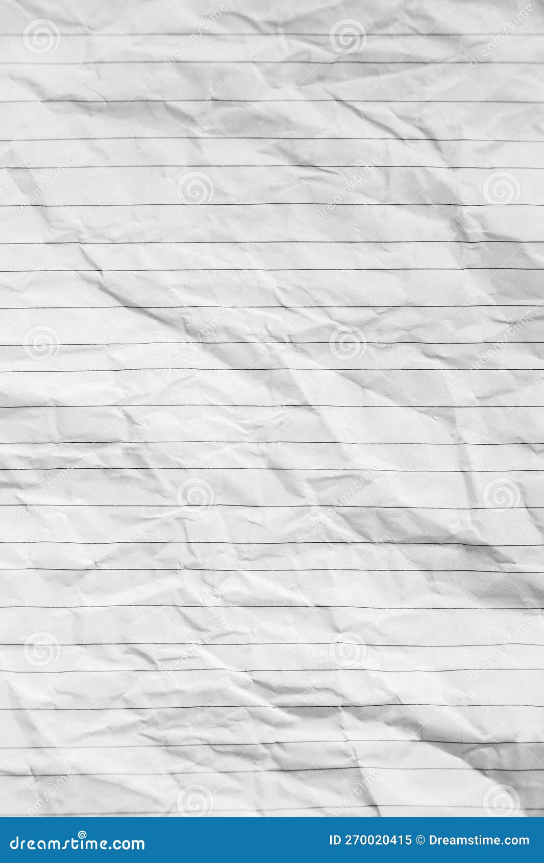 Sheet of Crumpled Lined Paper As Background, Top View Stock Image ...