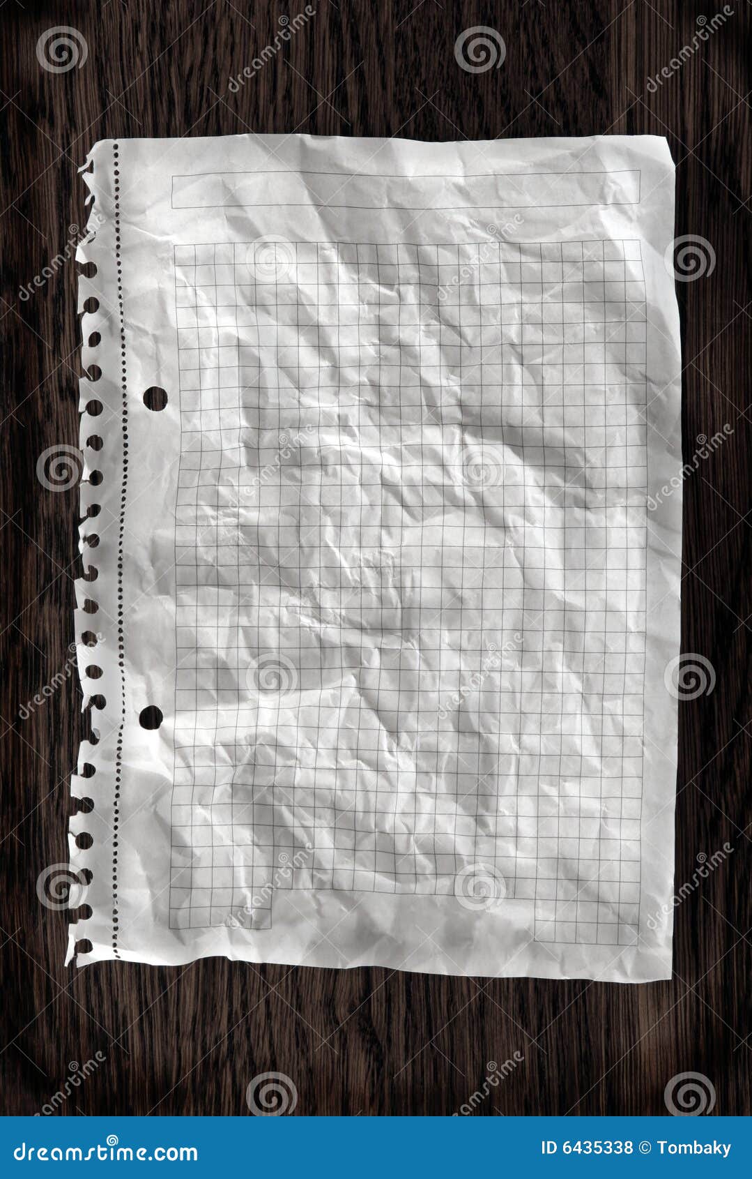 Sheet of crumpled paper stock photo. Image of paper, ragged - 6435338