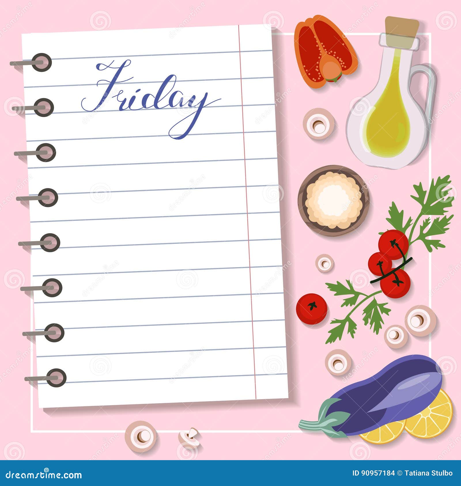 Sheet of diet plan stock vector. Illustration of home - 90957184