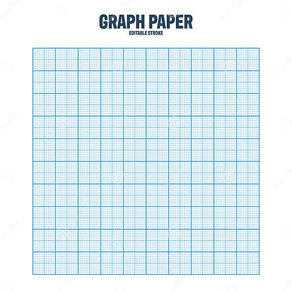 Sheet of Graph Paper with Grid. Millimeter Paper Texture, Geometric ...