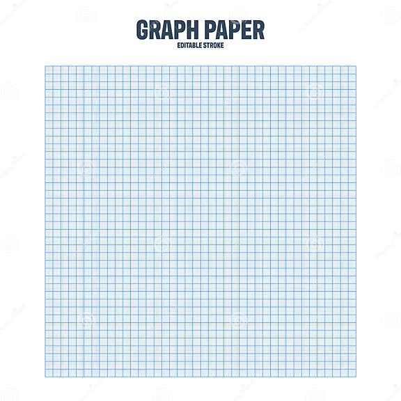 Sheet of Graph Paper with Grid. Millimeter Paper Texture, Geometric ...
