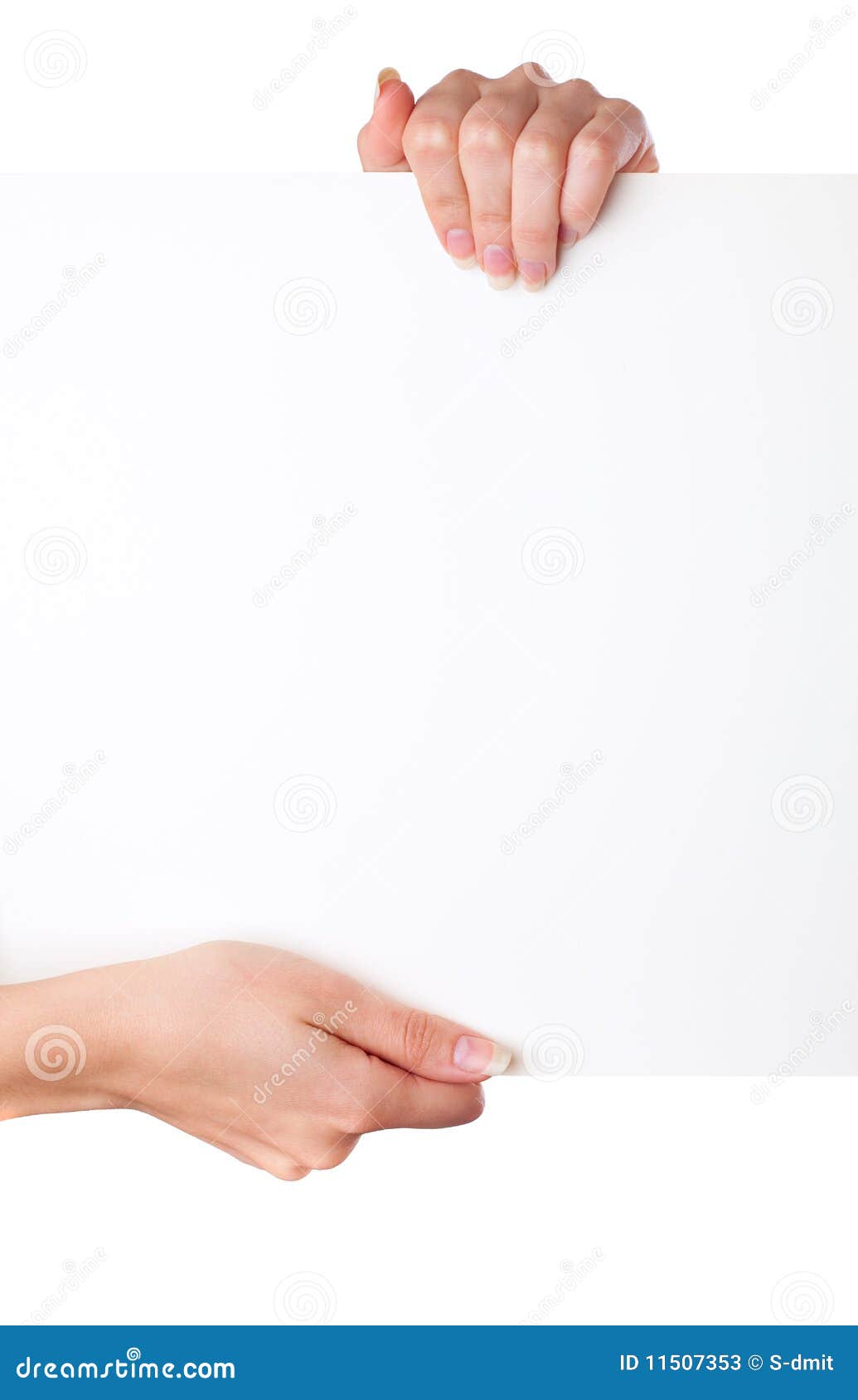 Sheet and hands stock image. Image of showing, paper - 11507353