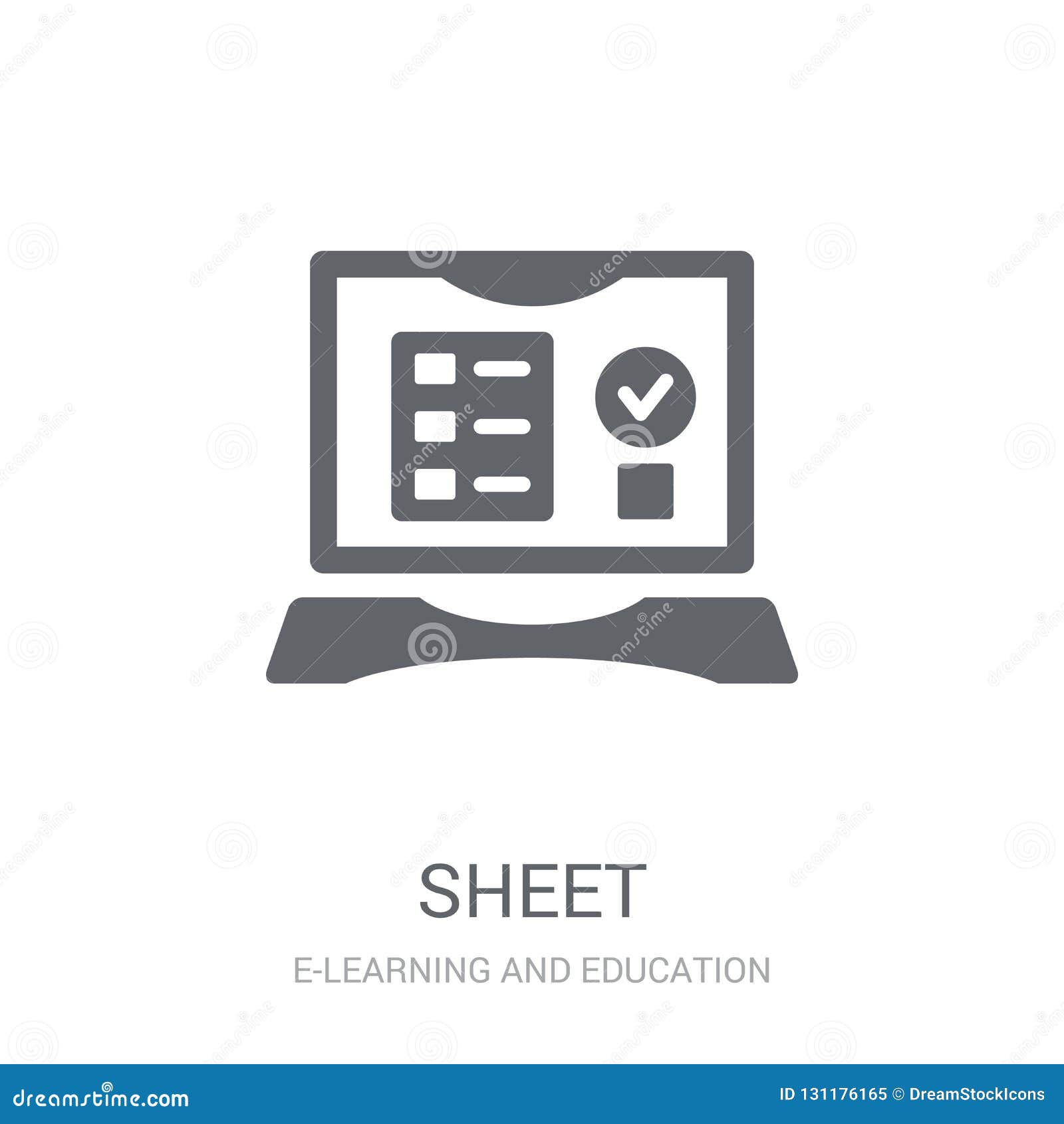 Sheet Icon. Trendy Sheet Logo Concept On White Background From E ...