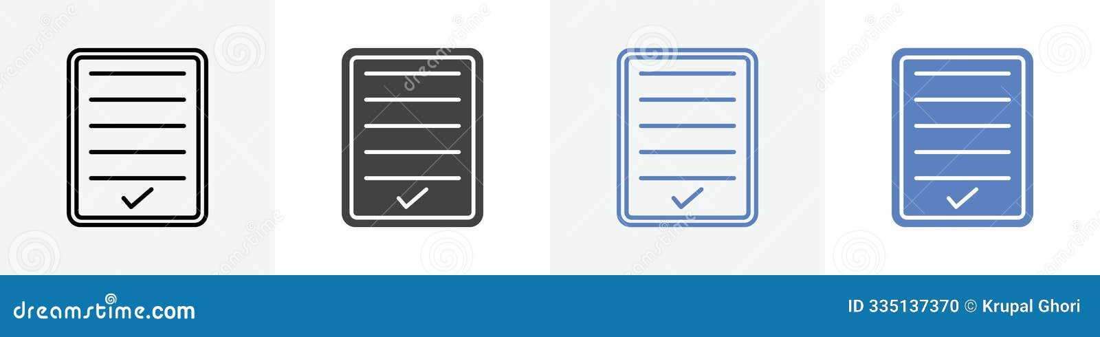 Sheet Icon Vector Set Use for Web Ui or App Stock Vector - Illustration ...