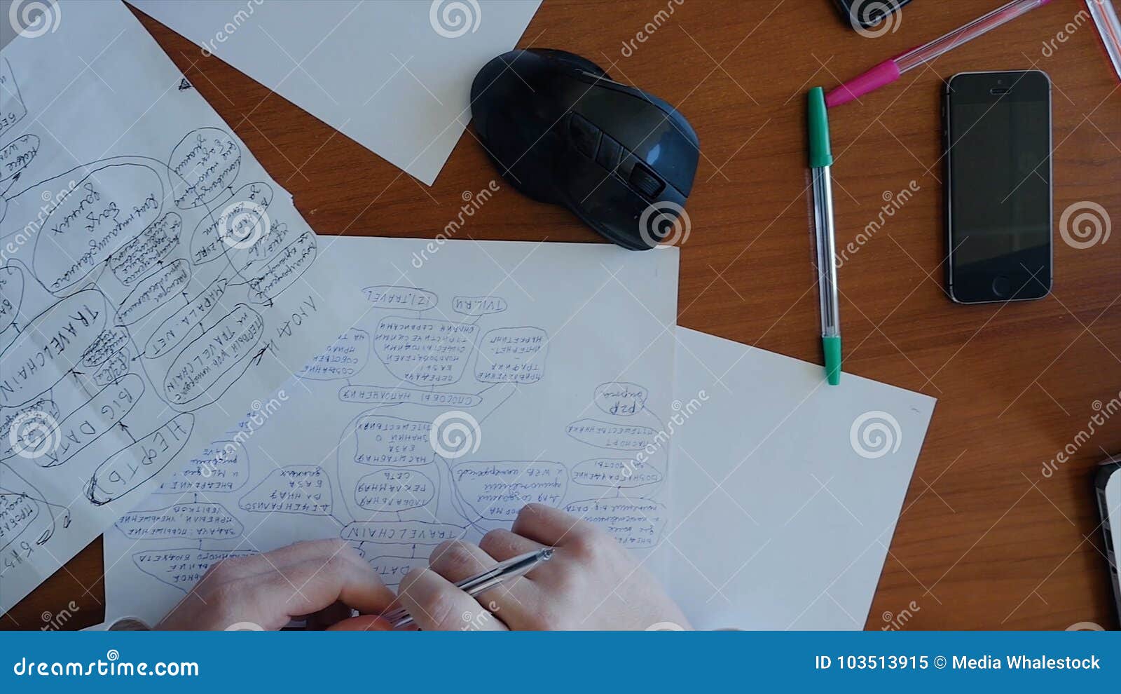 Sheet for Inscriptions with Text Remember on a Table. Sheet of Paper ...