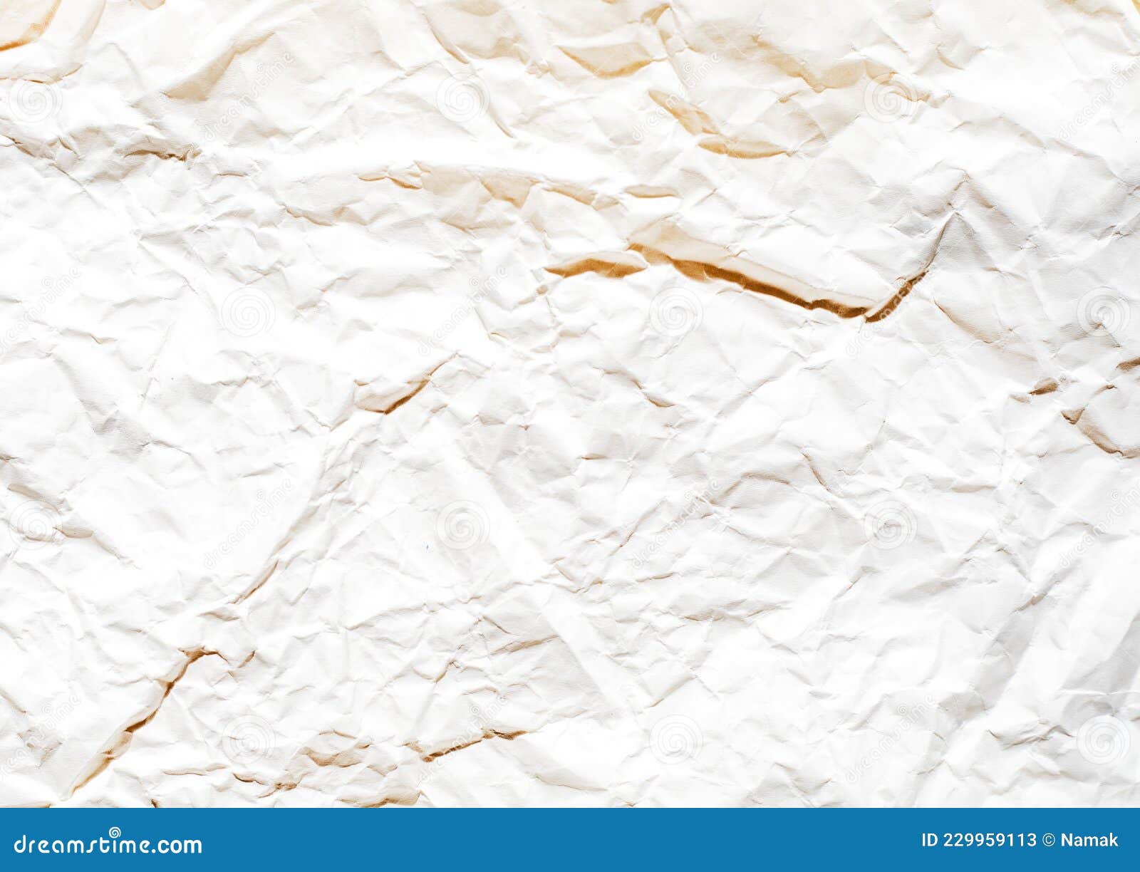 Sheet of Light Crumpled Paper Texture Background, Background ...