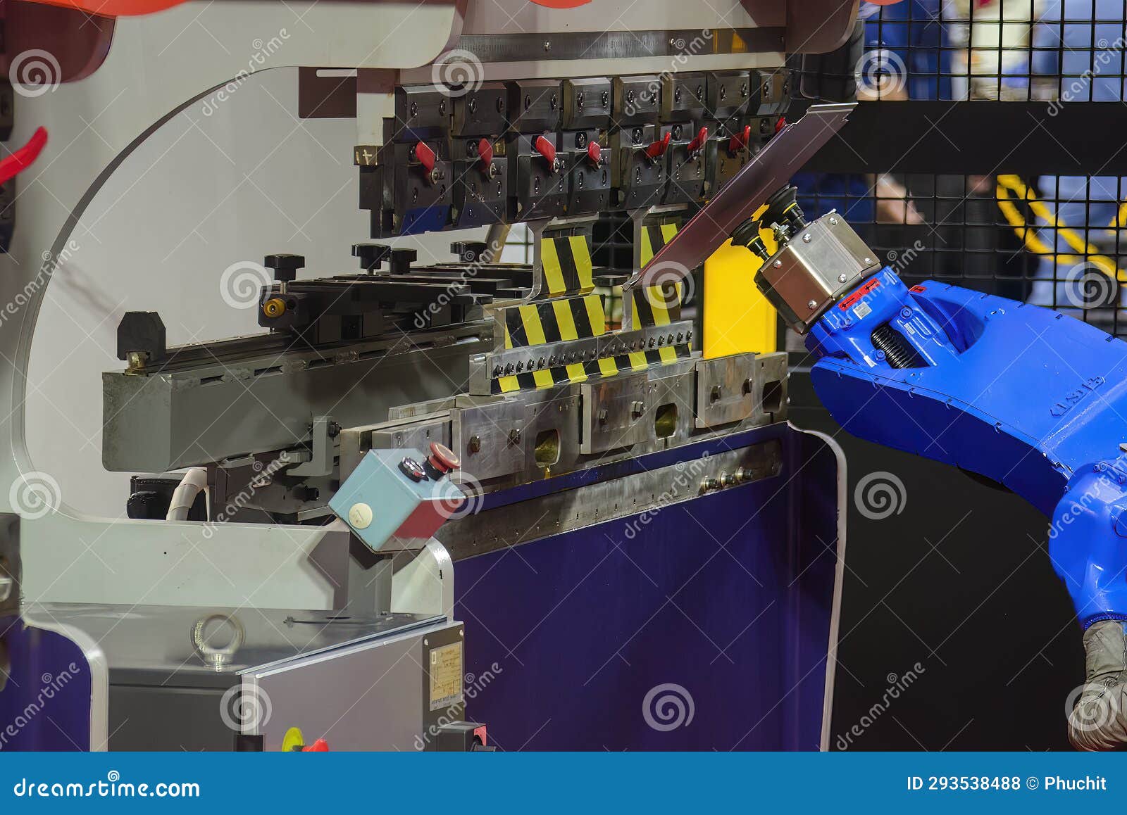 The Sheet Metal Bending Process by Robotic Arm Stock Photo - Image of ...