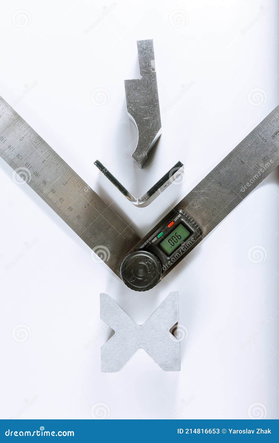 Sheet Metal Bending Tool and Equipment Isolated on a White Background ...