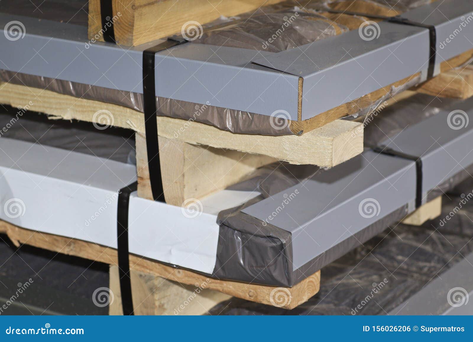 Sheet Metal is in Bundles in the Warehouse Stock Photo - Image of sheet ...