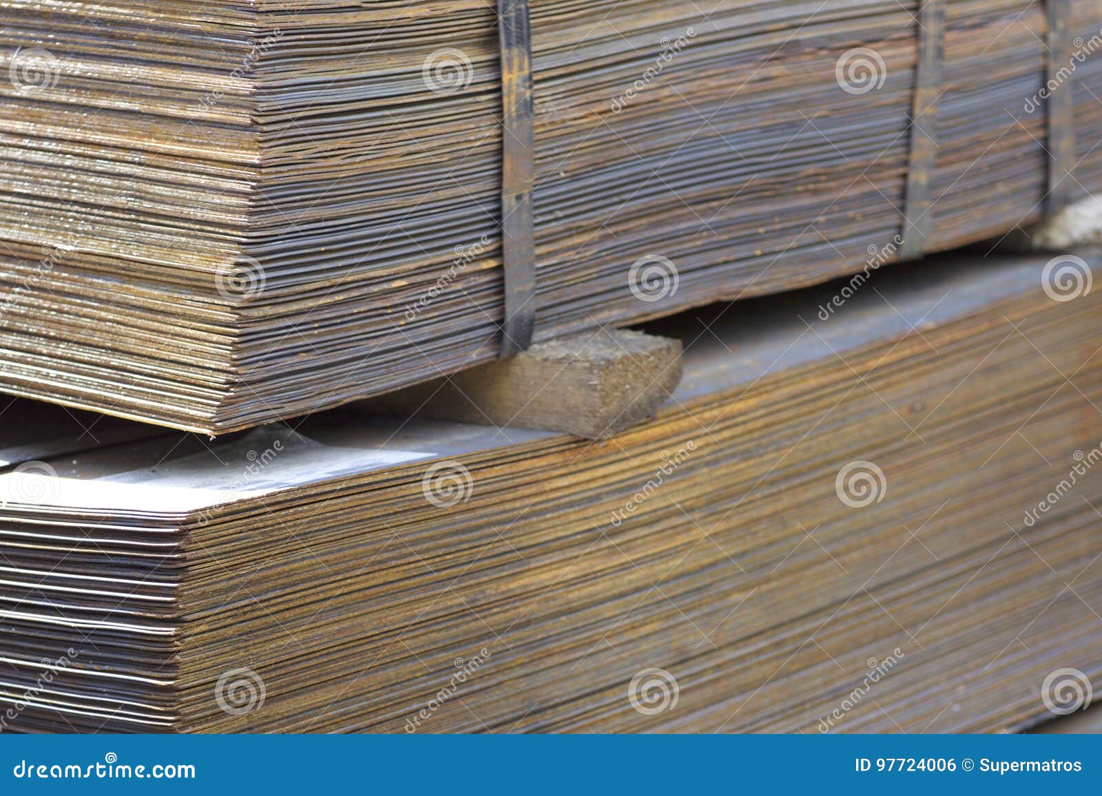 Sheet Metal is in Bundles in the Warehouse Stock Photo - Image of ...