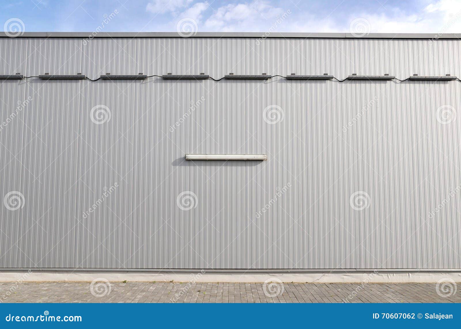 Sheet Metal, Corrugated Wall Building Stock Photo - Image of galvanized ...