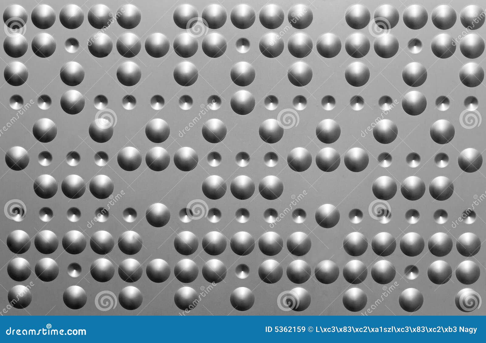 Sheet Metal with Dots and Pits Stock Image - Image of alloy, knob: 5362159