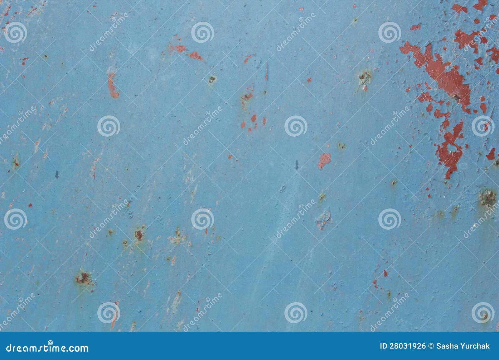 Sheet Metal Painted with Blue Paint Stock Photo - Image of rust ...