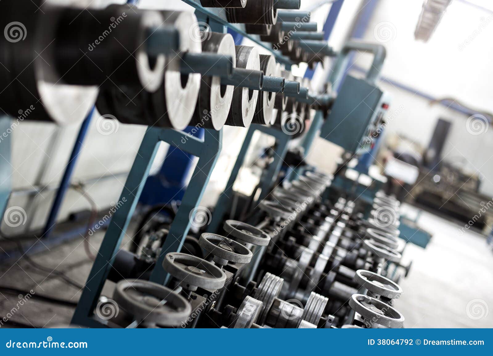 Sheet Metal Production Machine Stock Photo - Image of automated, chain ...