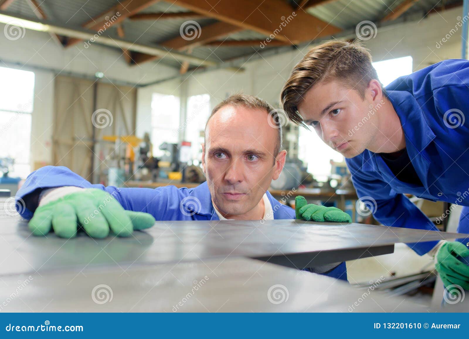 Sheet Metal Quality Inspection Stock Photo - Image of leaks, building ...