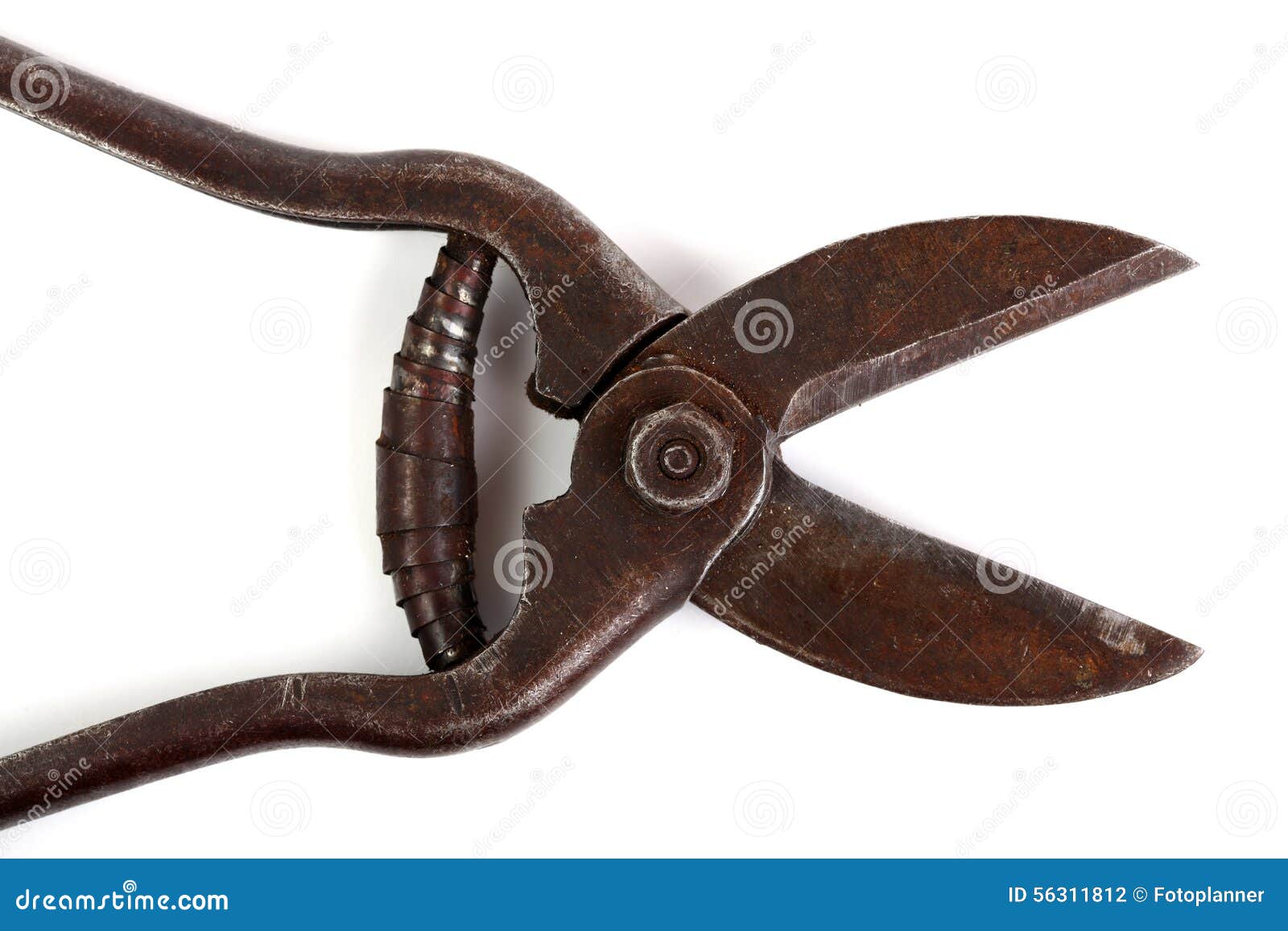 Sheet metal shears stock photo. Image of background, isolated - 56311812