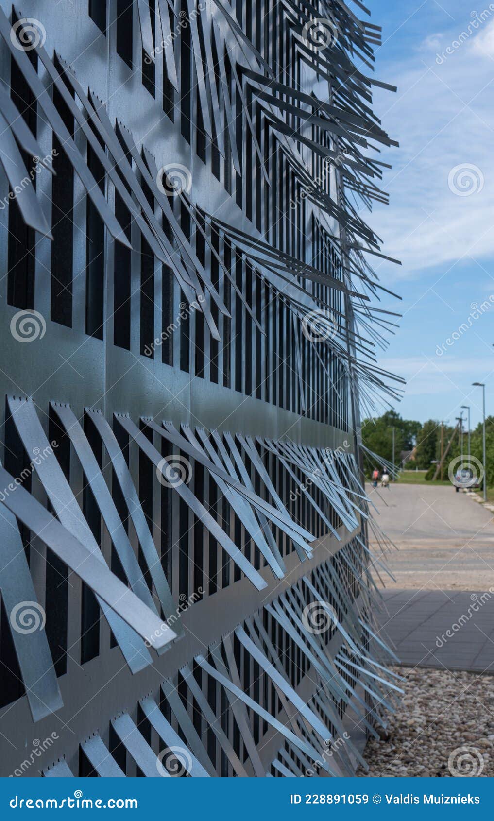Sheet Metal Sheets with Cut Out Rectangular Sections. Abstract View of ...