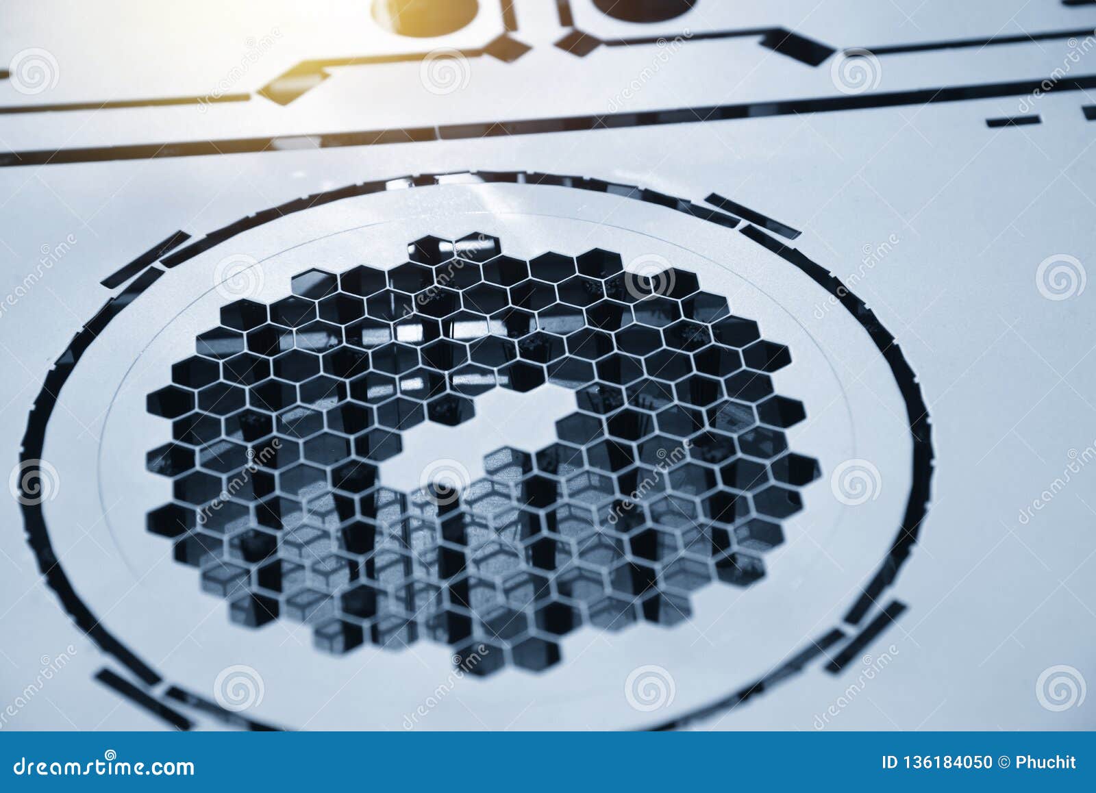 The Sheet Metal Work Pieces . Stock Photo - Image of machining, light ...