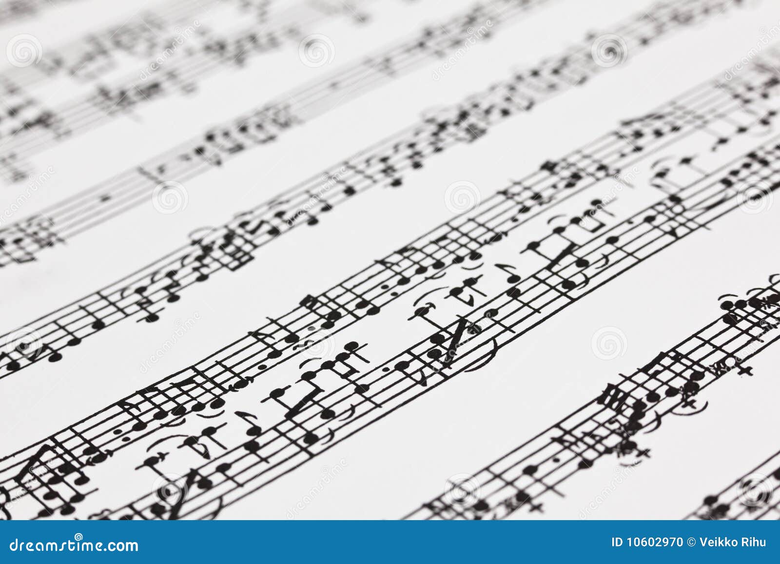 Sheet music stock photo. Image of staff, music, graphic - 10602970