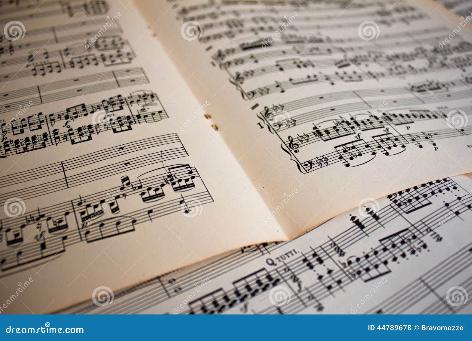 Sheet Music Background stock photo. Image of page, clef - 44789678