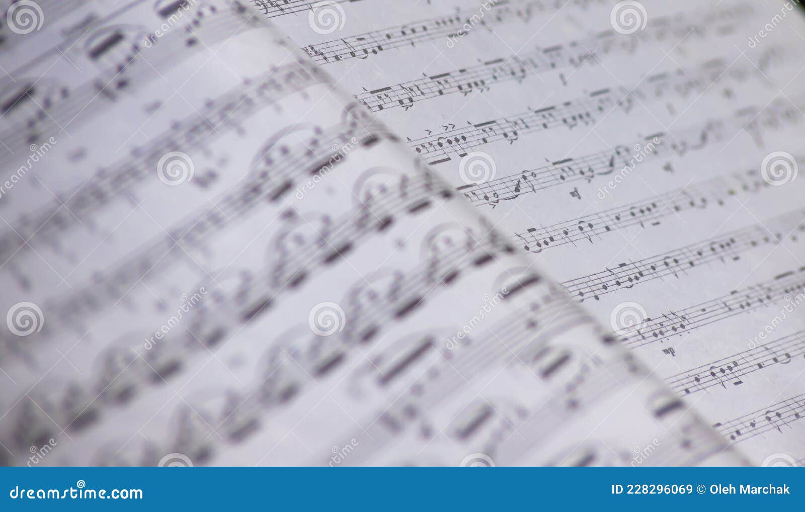 Sheet Music Background Musical Notes with Stock Image - Image of ...