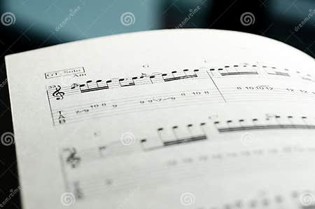 Sheet music note stock photo. Image of closeup, lines - 47902338
